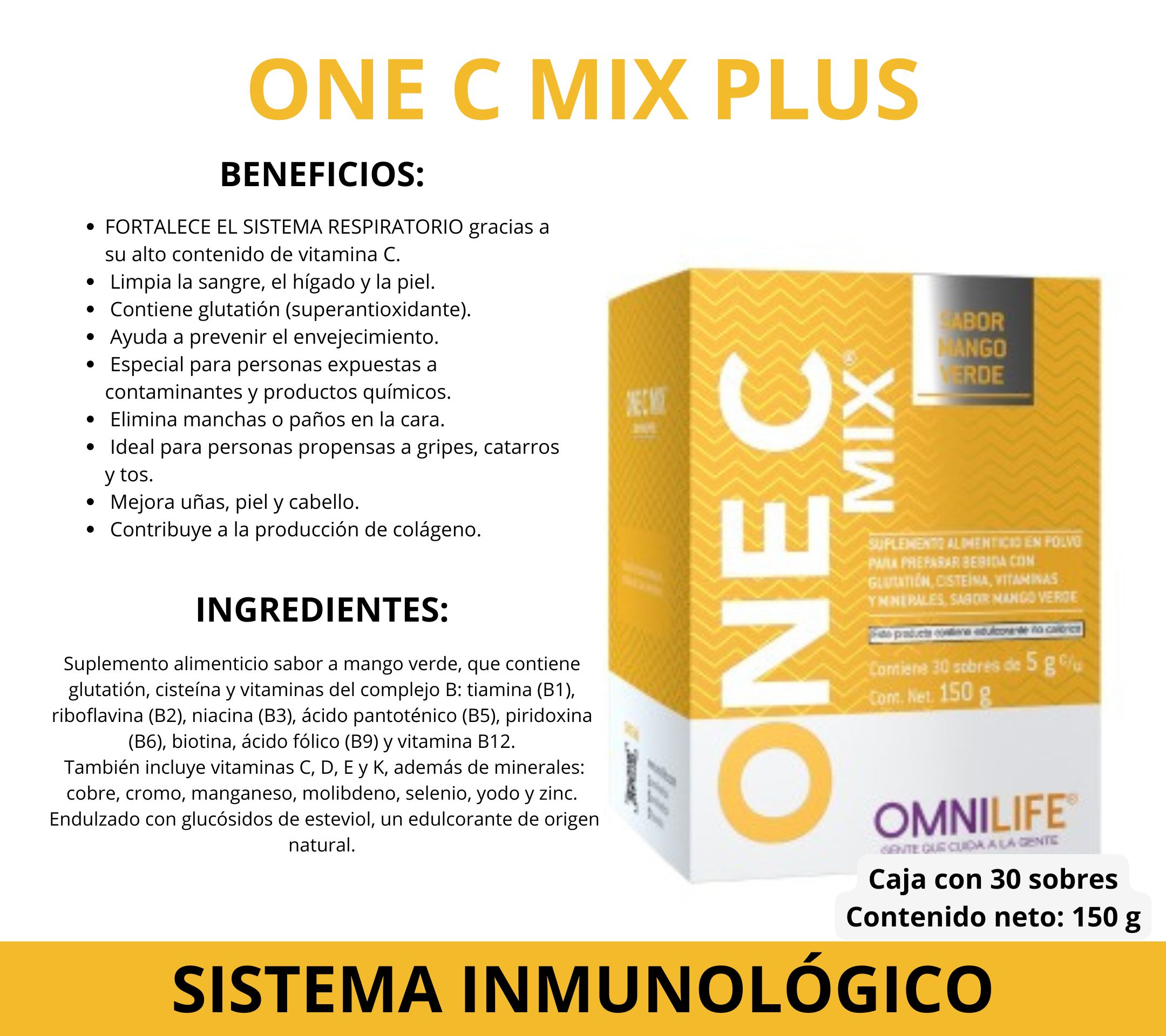 ONE C MIX PLUS - Omnilife Nutrición