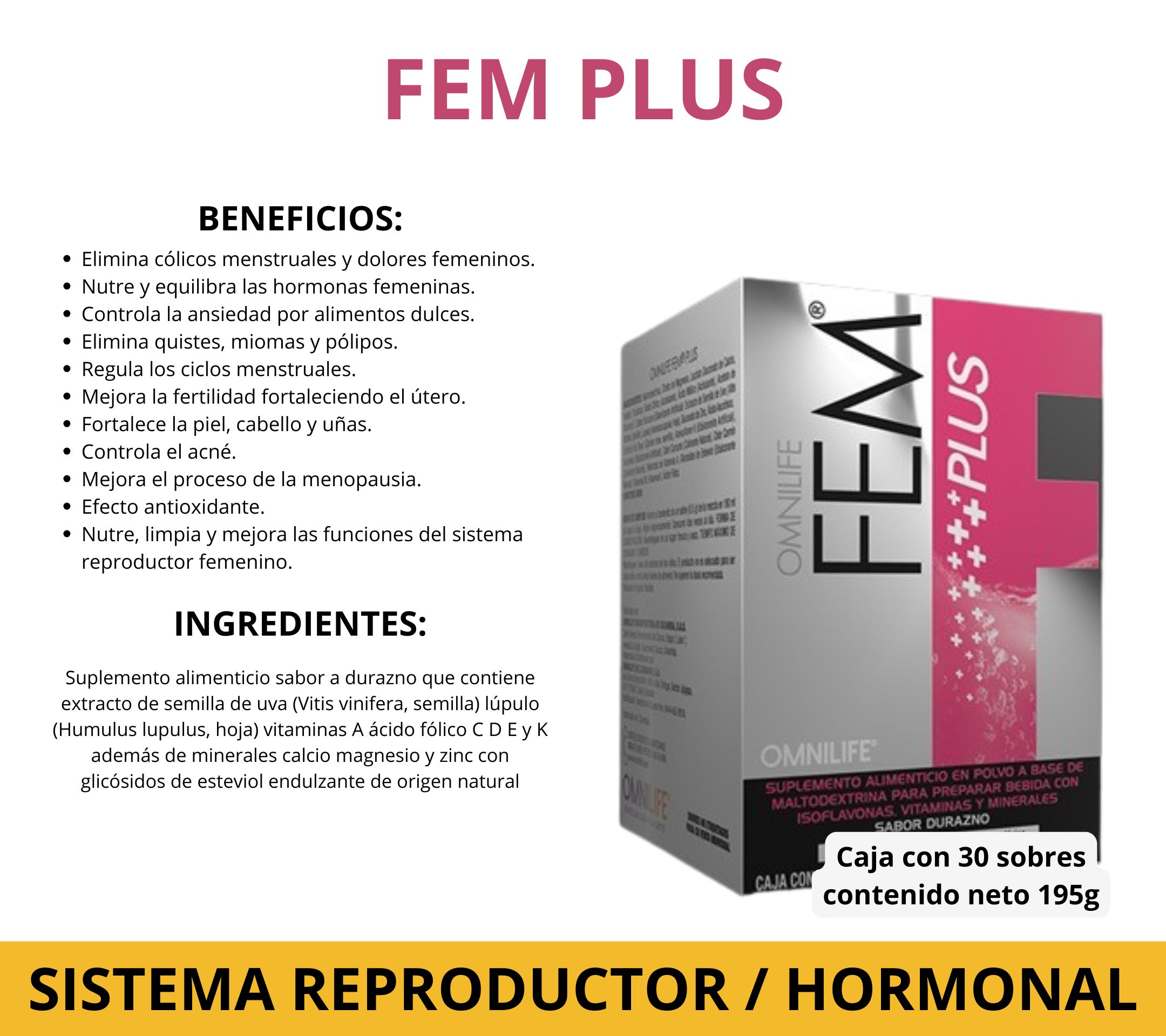 FEM PLUS - Omnilife Nutrición